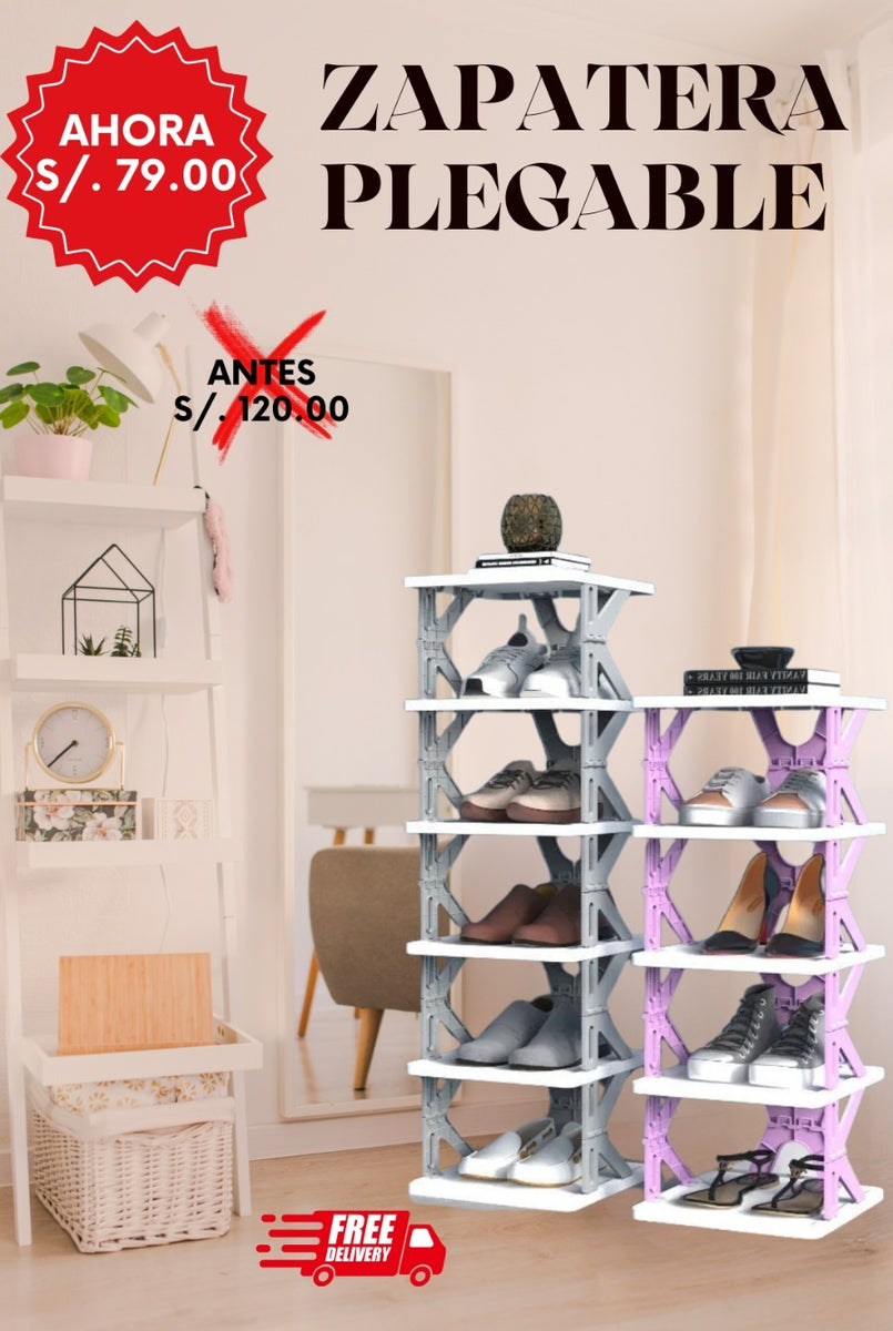 ZAPATERA PLEGABLE 6 NIVELES VERSION PREMIUM – BenDan Store SAC